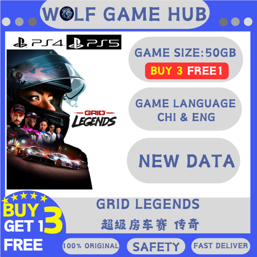 GRID Legends ( PS4 & PS5 ) Game Digital Download Permainan Digital Muat Turun Permainan | Shopee ...