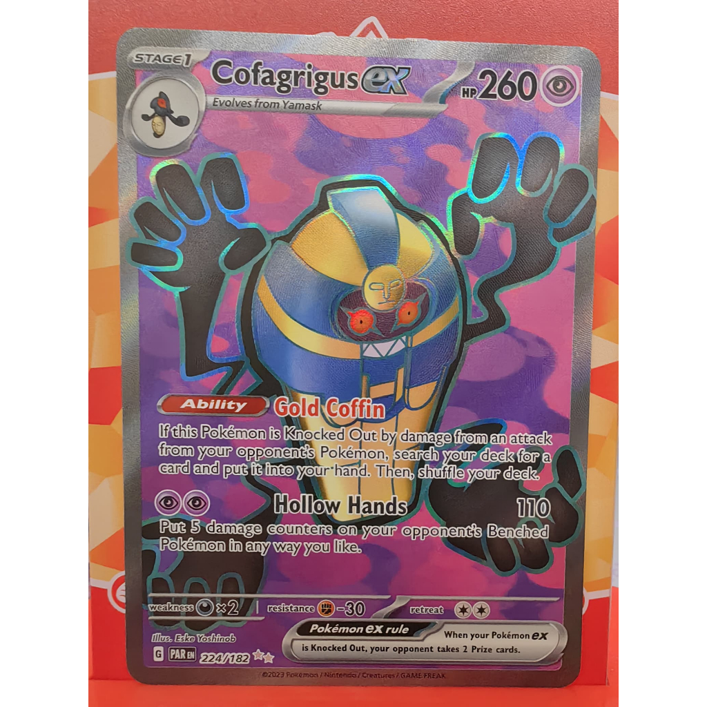 Cofagrigus ex - 224/182 - SV04: Paradox Rift (PAR) | Shopee Malaysia