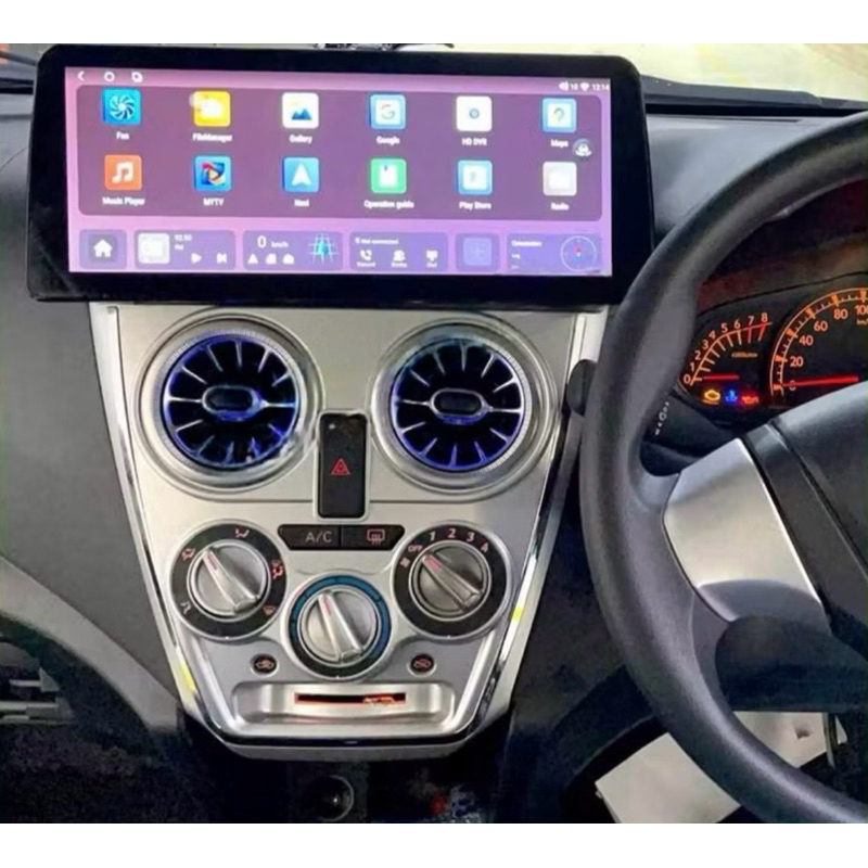 Android Player Casing [Perodua Axia] (14-22) (Black) Suitable for 12.3 ...
