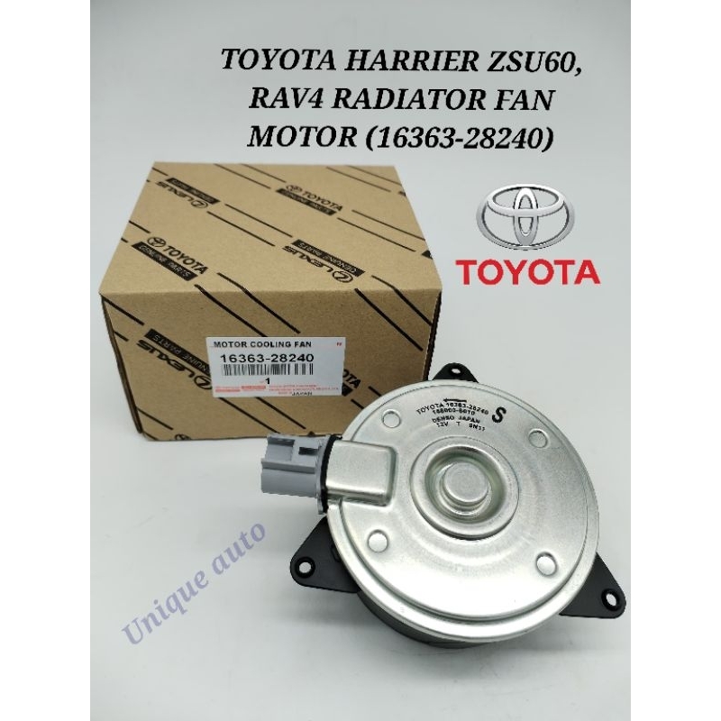 TOYOTA HARRIER ZSU60, RAV4 RADIATOR FAN MOTOR (16363-28240) | Shopee ...