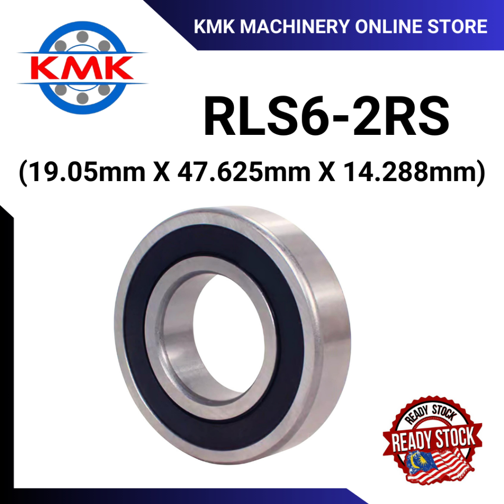 RLS6 2RS Deep Groove Ball Bearing (19.05mm x 47.62mm x 14.28mm ...