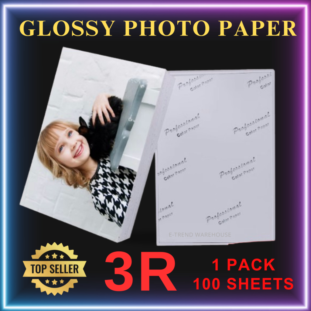 3R Inkjet Glossy Photo Paper 优质高光照片打印纸 | Shopee Malaysia