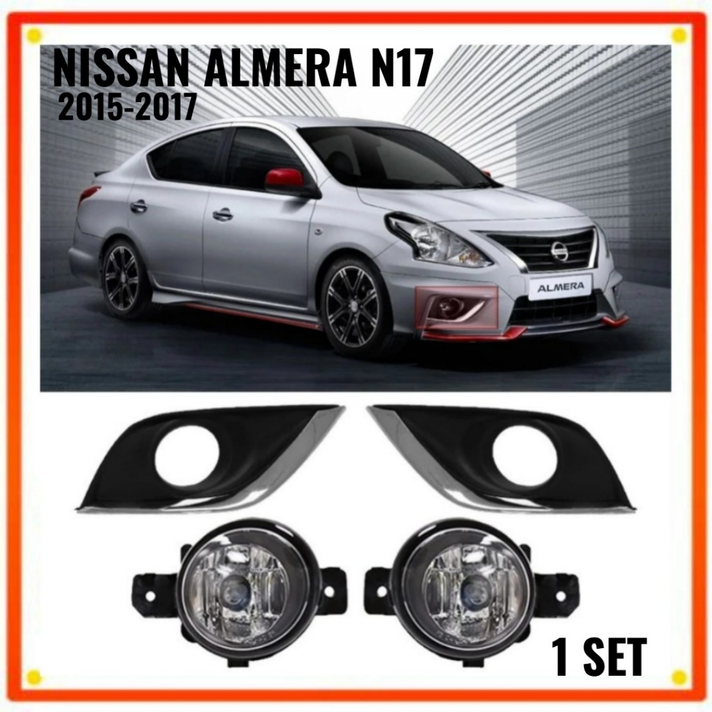 NISSAN ALMERA N17 2015 2017 YEAR FRONT BUMPER FOG LAMP LIGHT WITH COVER ...