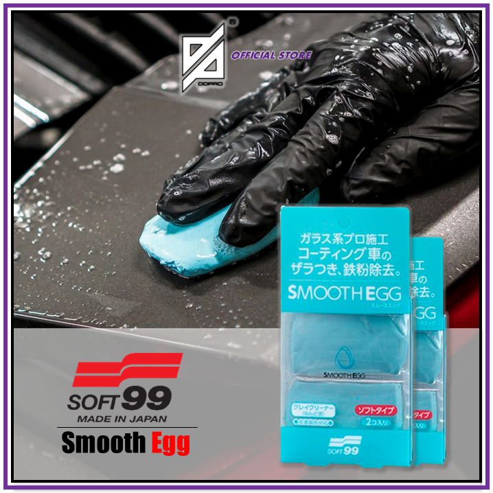 Soft99 SMOOTH EGG Clay Bar – Removes Tar, Iron Powder & Dirt, Smooth ...