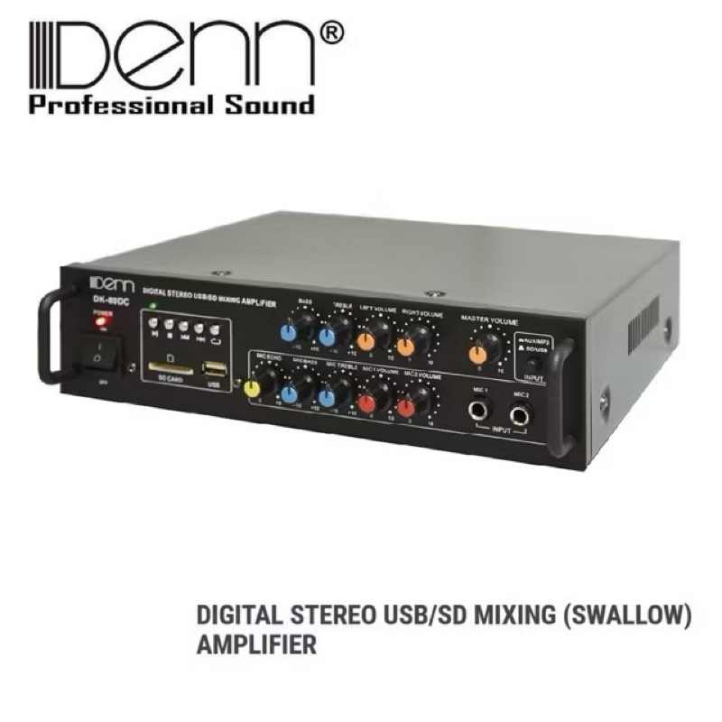 DENN DK-80BDC Digital Stereo Mixing Amplifier (BT/USB/SD) | Shopee Malaysia