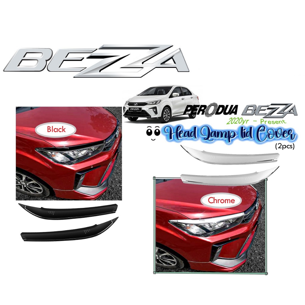 Perodua Bezza 2020 Present Headlamp Eyelid Cover | Shopee Malaysia