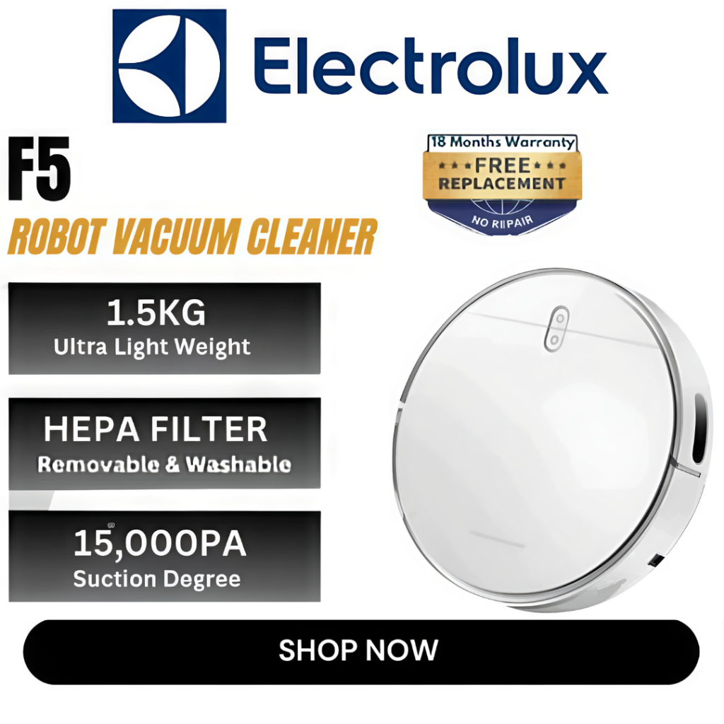 Electrolux F5 Robot Vacuum Cleaner 3in1 Wet and Dry Robot Vacuum ...
