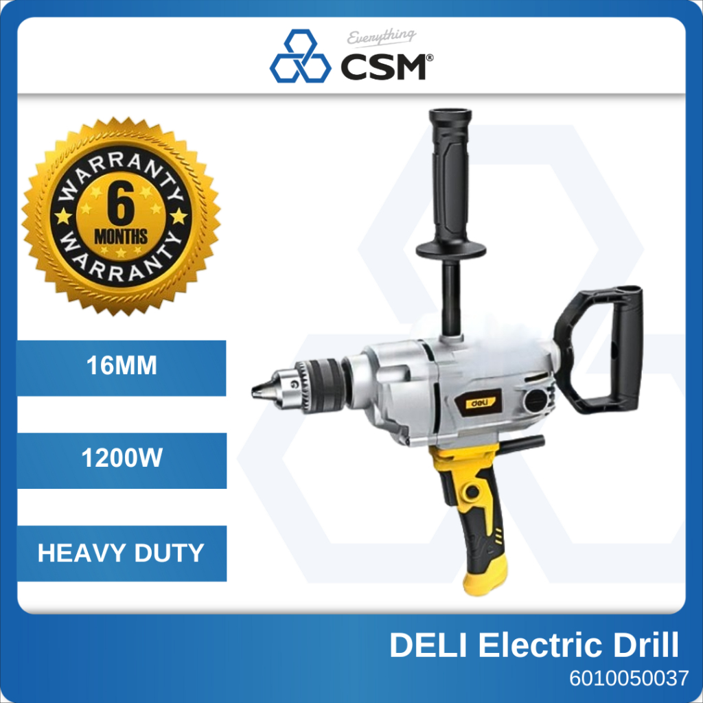 DELI Electric Drill Metal Wood 1200W 240V DL-DZ16-E1 16mm | Shopee Malaysia