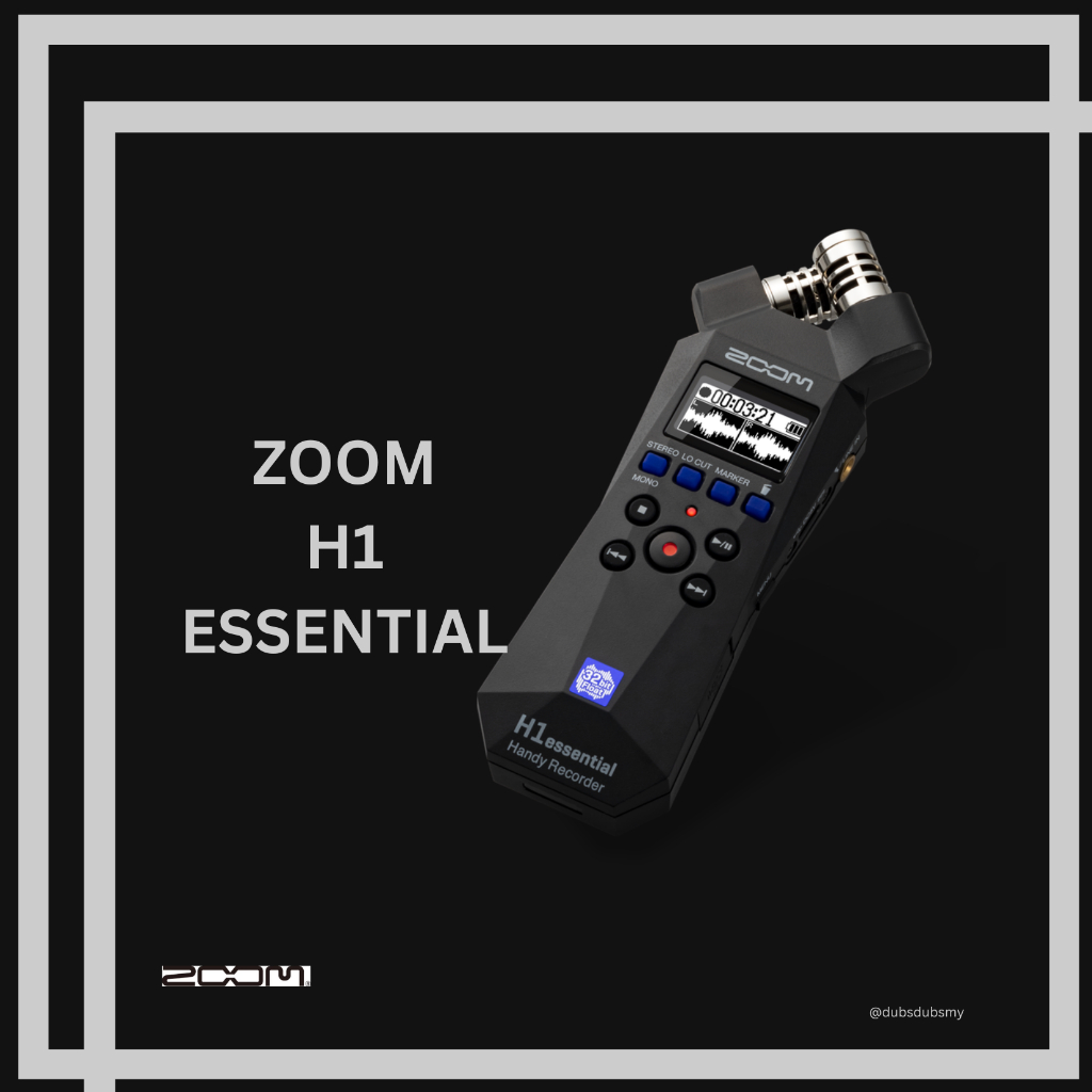 Zoom H1 Essential Stereo Handy Recorder (H1E) | Shopee Malaysia