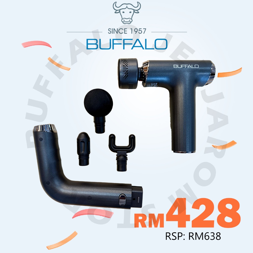 BUFFALO Professional Massage Gun Muscle Relax Machine | Dual Hot & Cold ...