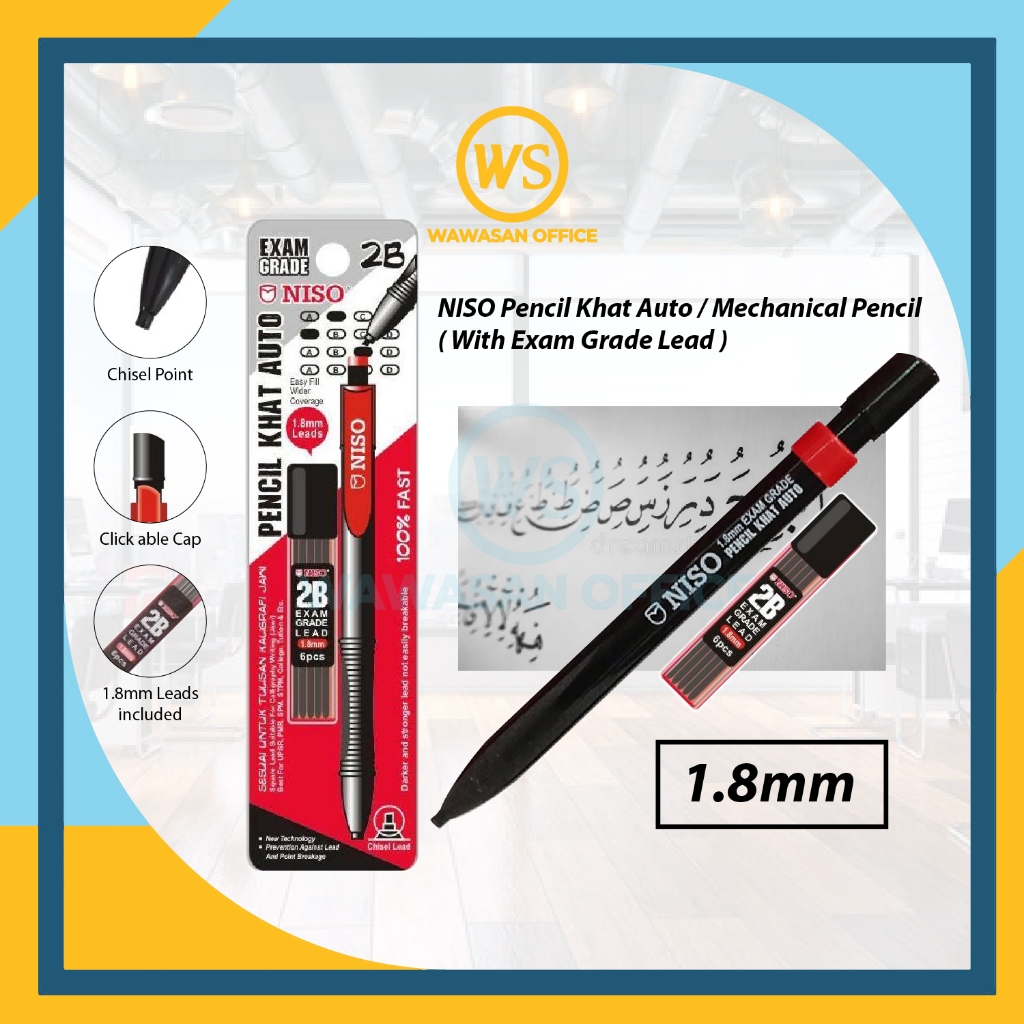 Niso Pencil Khat Auto / Calligraphy Pencil / Pensel Khat / Pen ...