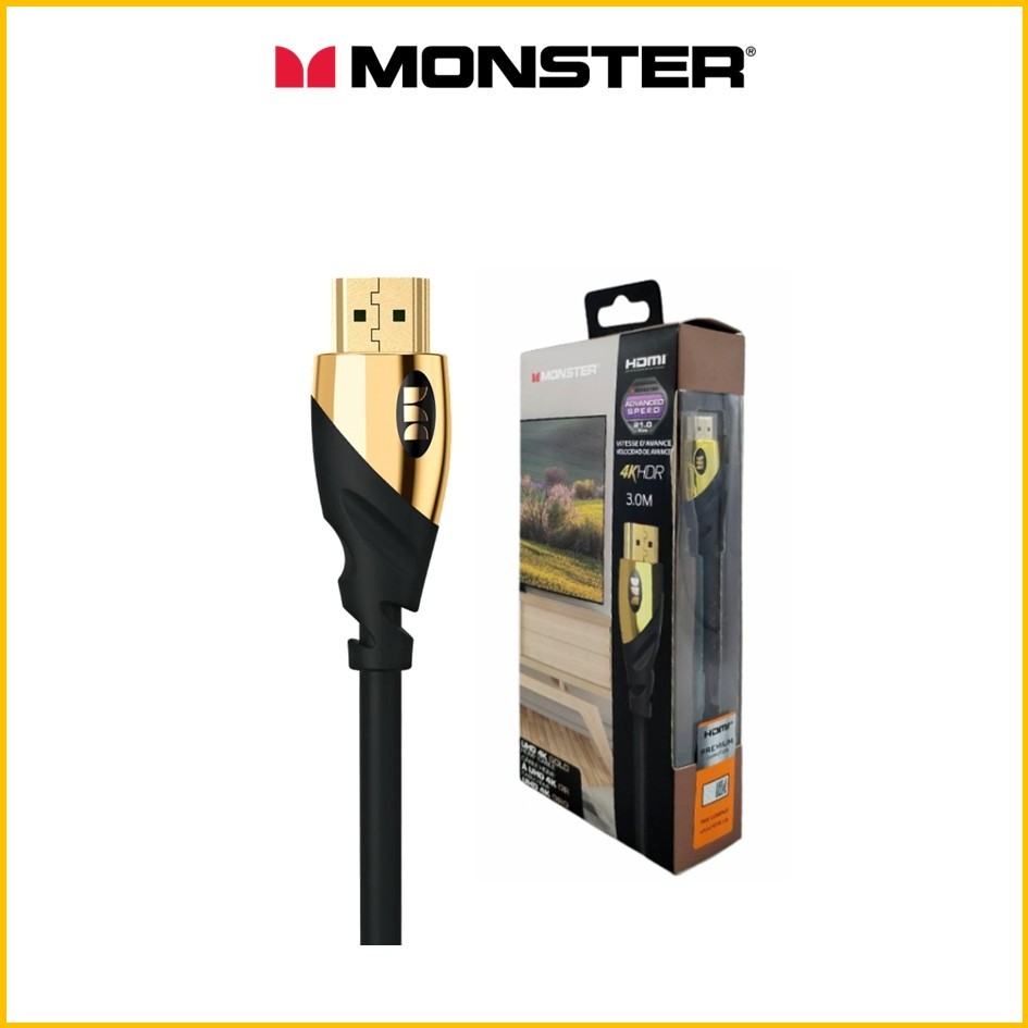 Monster Essential Gold Plated UHD 4K HDMI 2.0 Cable | Shopee Malaysia