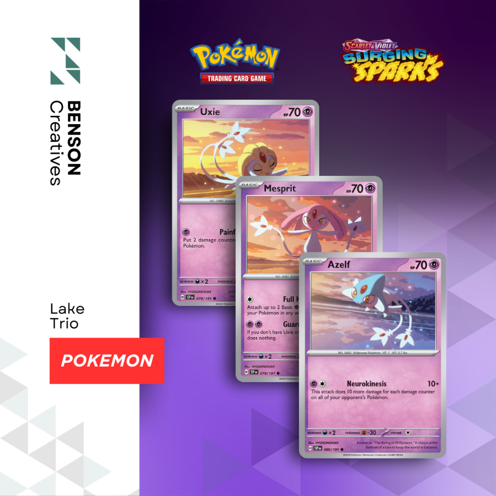 Uxie, Azelf, Mesprit (Lake Trio) | Pokémon TCG | Shopee Malaysia