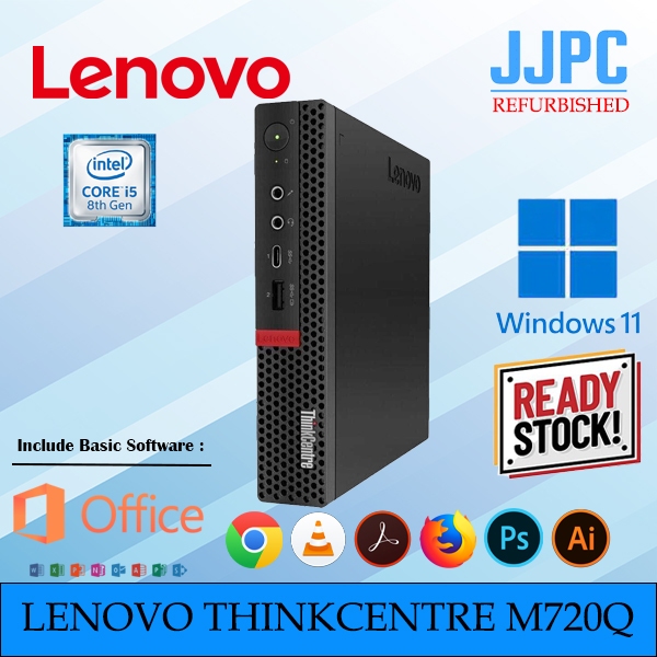 LENOVO M720Q TINY THINKCENTRE PC DESKTOP I5-8500T 8GB 16GB RAM / 120GB ...