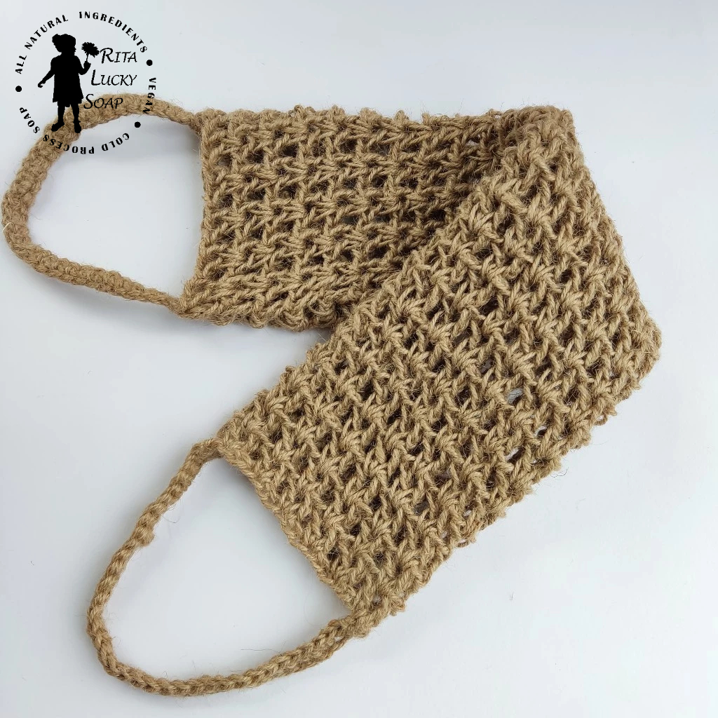 Back Body Scrubber Organic Body Scrubber Exfoliating Body Jute Scrubber ...