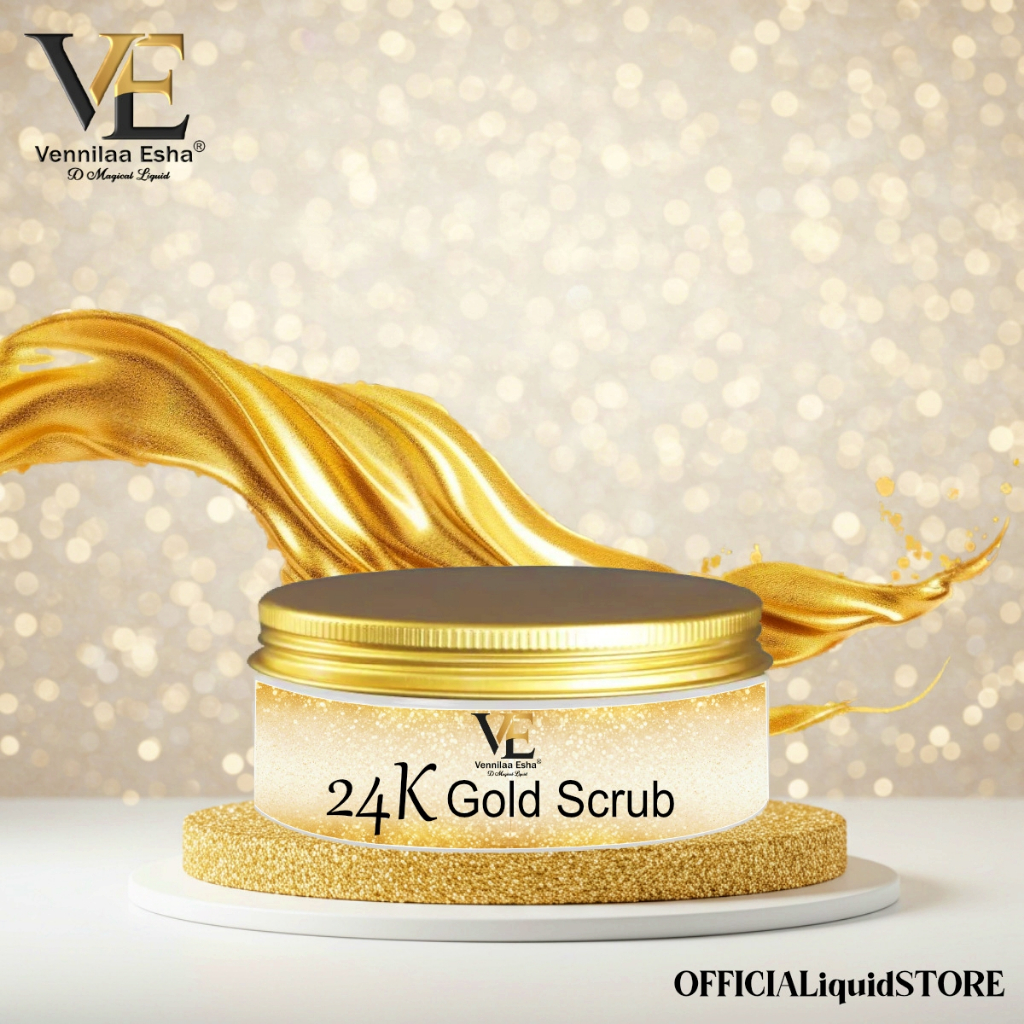 VE 24K Gold Scrub (Swiss Gold & Pearl) Specially Formulated For Face ...