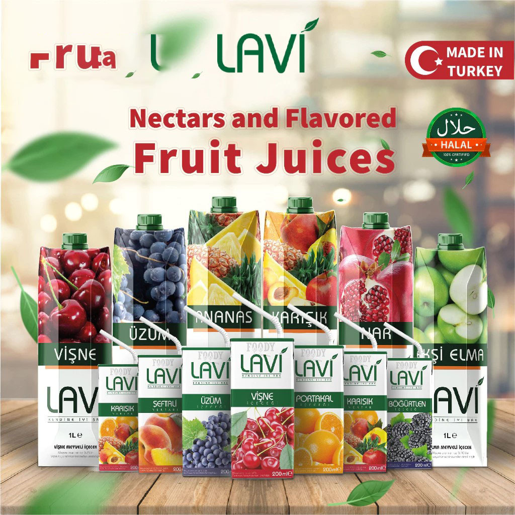 LAVI Assorted Juice Flavors Natural Jus Fruit Juice (200ML / 1000ML ...