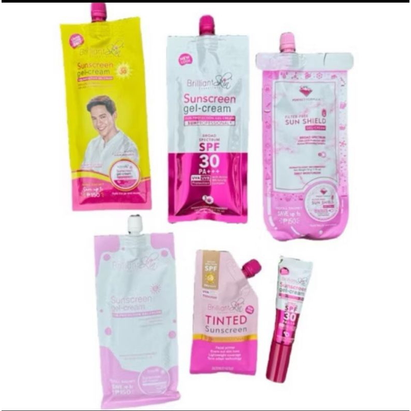 BRILLIANT TINTED SUNSCREEN | REFILL SUNSCREEN GEL 50G | Shopee Malaysia