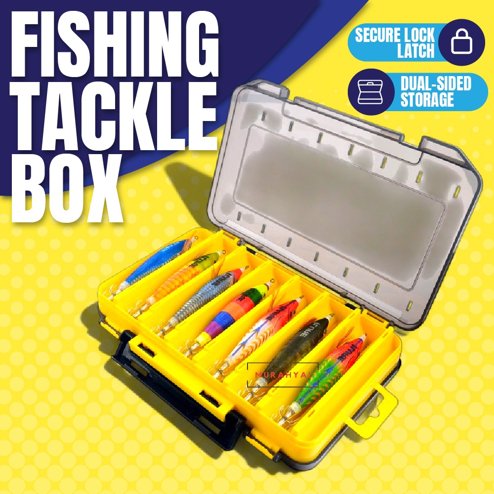 Fishing Tackle Box Outdoor Storage Box Multifunctional Kotak Pancing ...