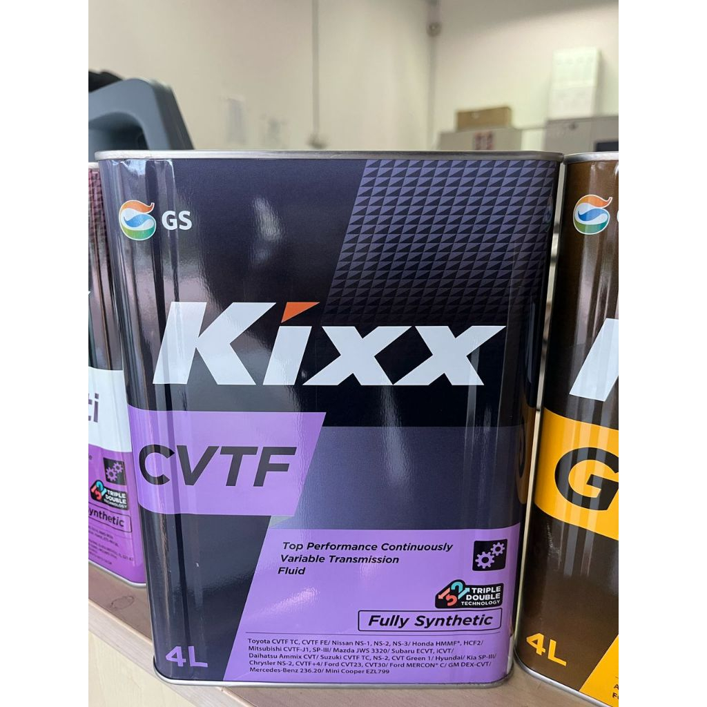 100% KIXX FULLY SYNTHETIC CVTF AUTO TRANSMISSION FLUID 4 LITRE | Shopee ...