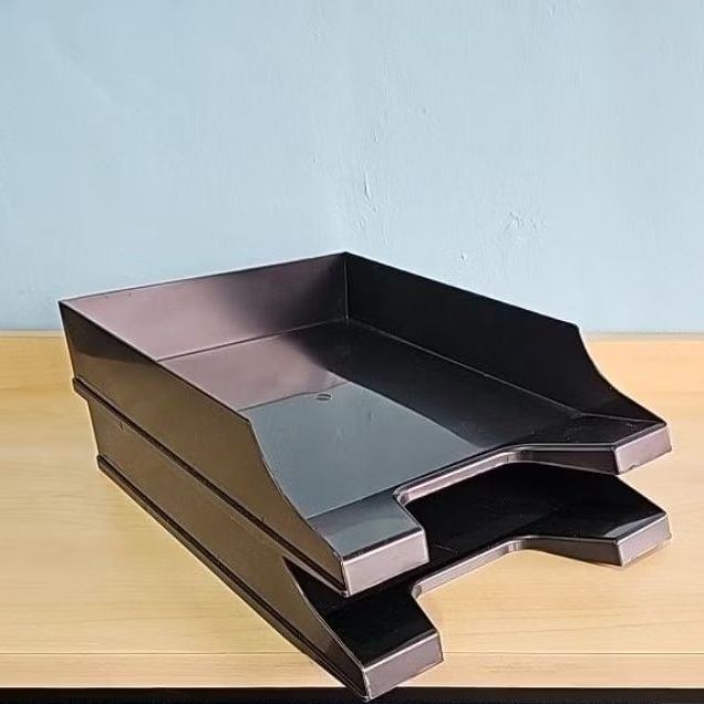 Document Tray 2 Tiers / A4 Paper Tray / Plastic Tray / Office Storage ...