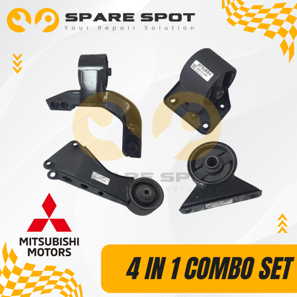 [4 IN 1 COMBO SET] Mitsubishi OEM Engine Mounting for Proton Saga 12V ...