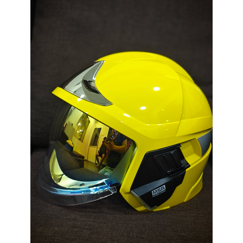 MSA F1 XF Fire Helmet 99% New M Size | Shopee Malaysia