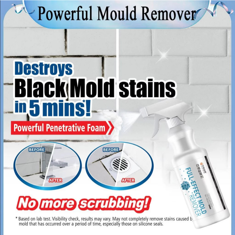 Mold Remover Bathroom Stain and Mold Remover Trigger Spray Wall Mildew ...
