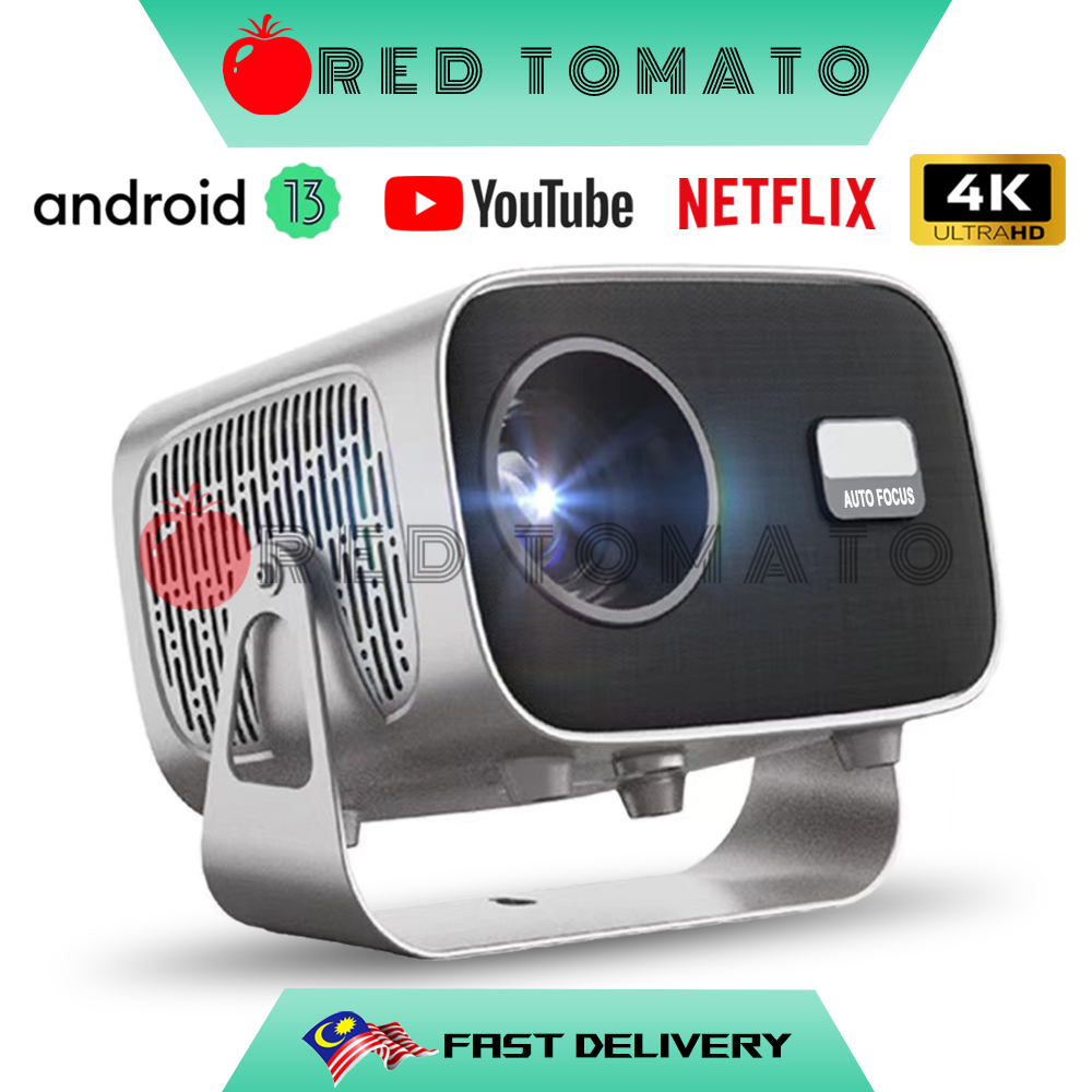 RED TOMATO A2 Smart Android Projector 1080P Full HD WIFI Phone ...