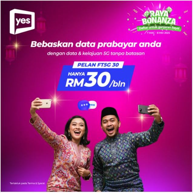 Simkad YES Prepaid FT5G untuk Telefon Bimbit - data tanpa had dengan ...