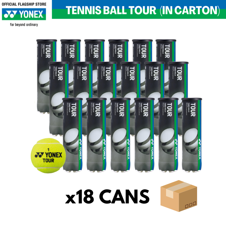 Yonex Tennis Ball Tour TB-TR4NEX (18 Cans / 72 Balls) | Shopee Malaysia