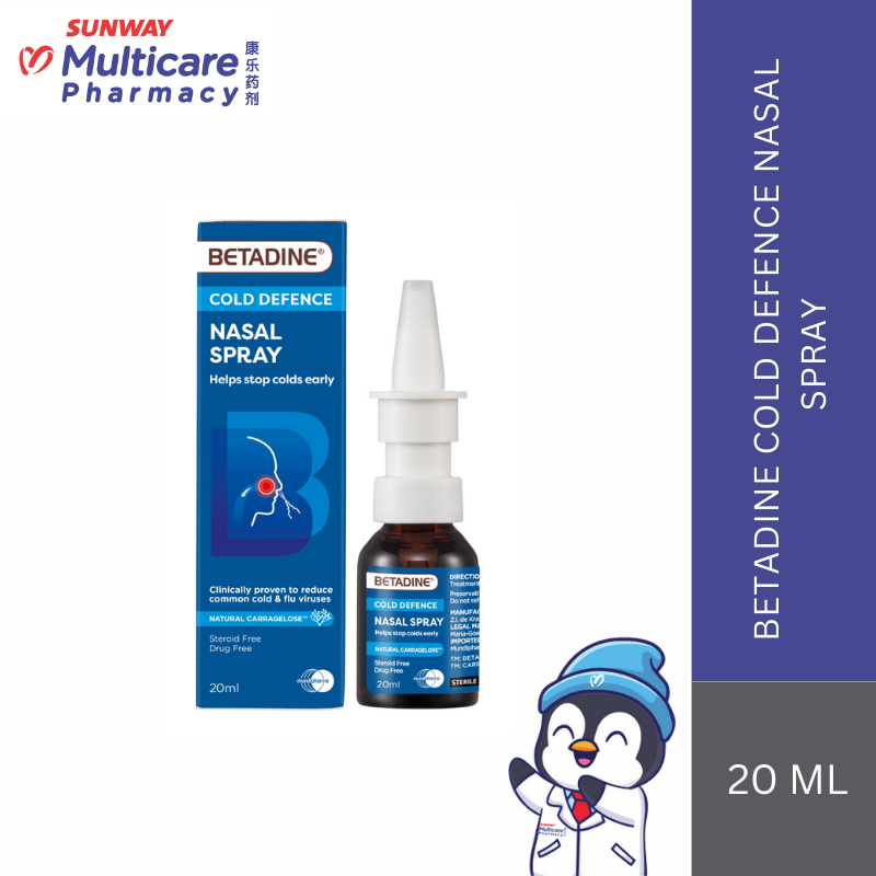 Betadine Cold Defence Nasal Spray (20ml) | Shopee Malaysia