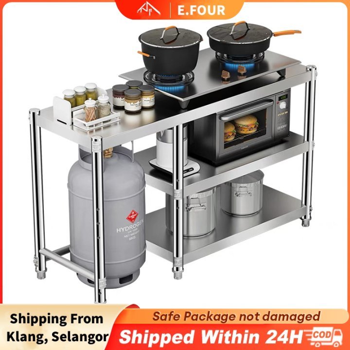 Gas Rack/Kitchen Stove Rack/cabinet dapur/rak dapur gas Stainless Steel ...