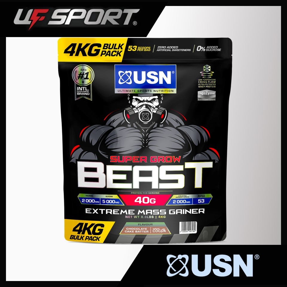 [EXP:4/2025] USN Super Grow Beast || Extreme Mass Gainer 4kg | Shopee ...