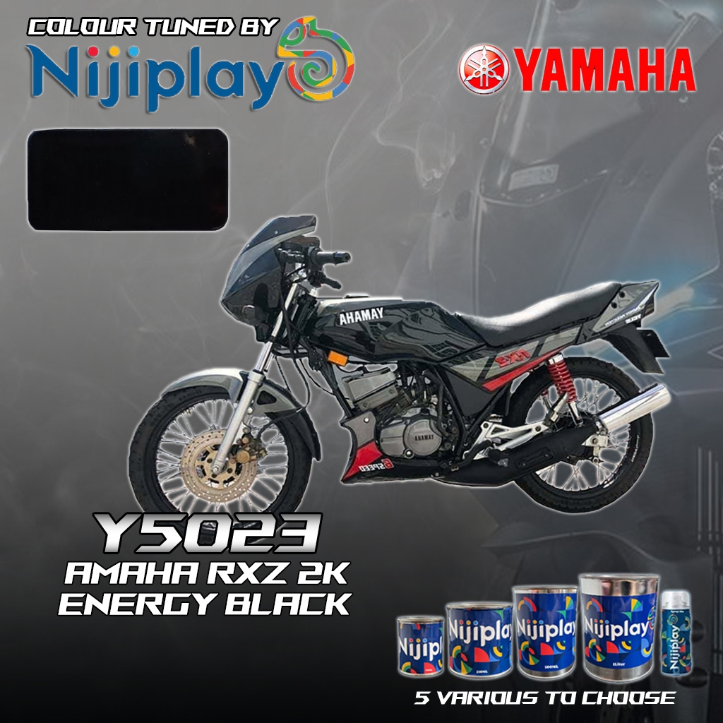 NIJIPLAY Y5023 ENERGY BLACK YAMAHA RXZ ENERGY 2K MOTOR PAINT | Shopee ...