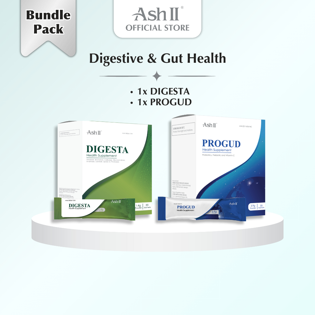 ASH II Progud + Digesta Probiotics Digestive Care Digestive Enzyme ...