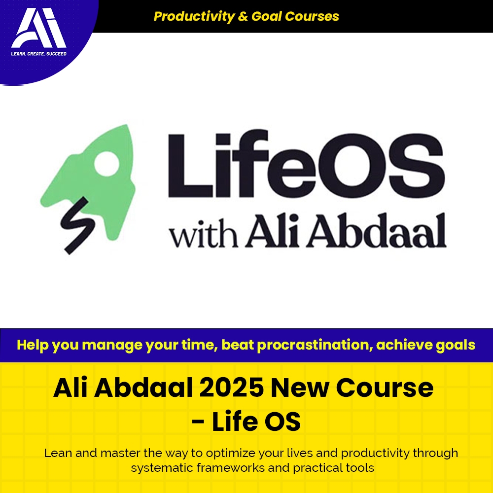 Productivity Course - Ali Abdaal – Life OS | Shopee Malaysia