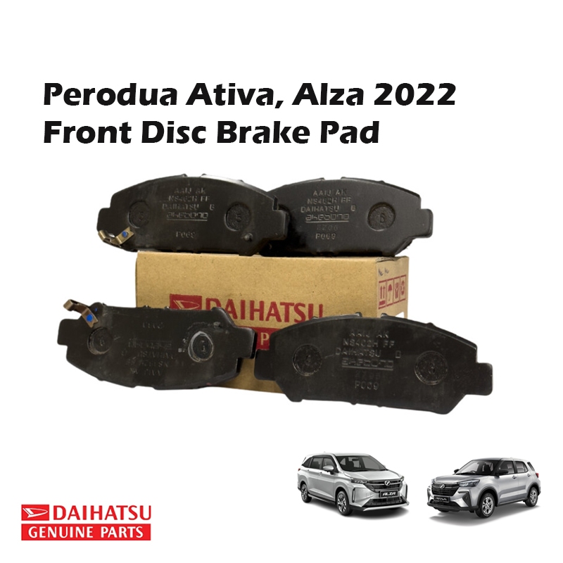 Perodua Ativa, Alza 2022,Toyota Veloz Front Disc Brake Pad (04465-BZ300 ...