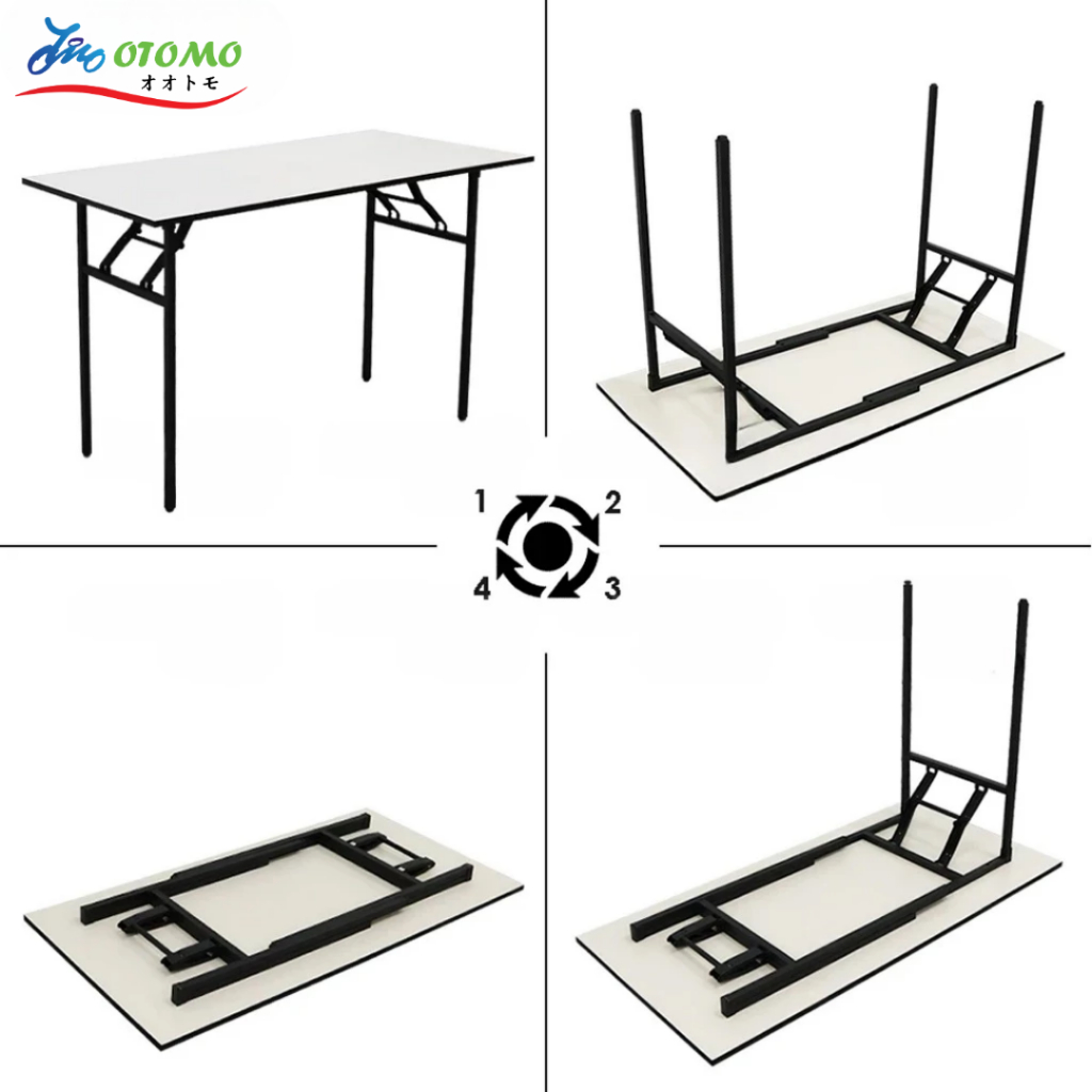 Otomo LONG 5ft Banquet Table Foldable Meja Lipat Event Dining Table ...