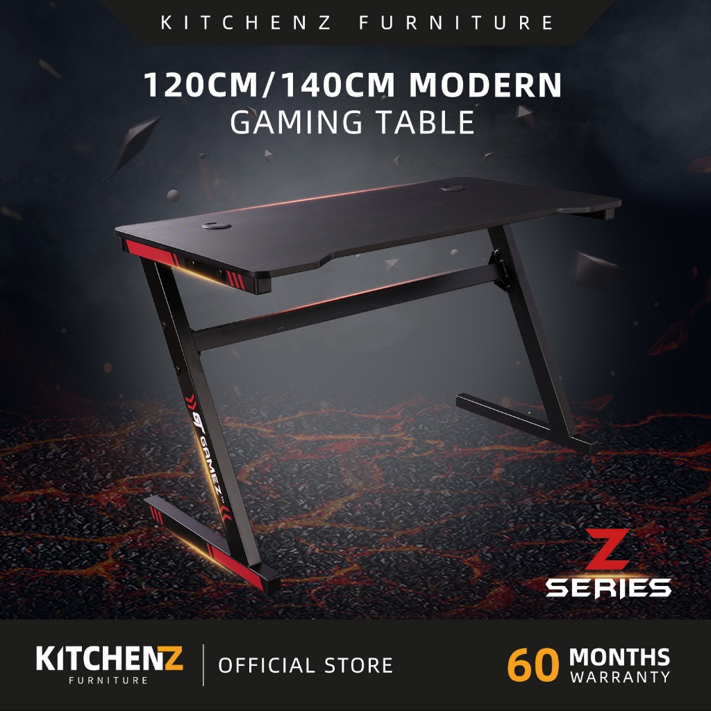 KitchenZ Melamine Gaming Table Gaming Desk Study Table Working Table ...