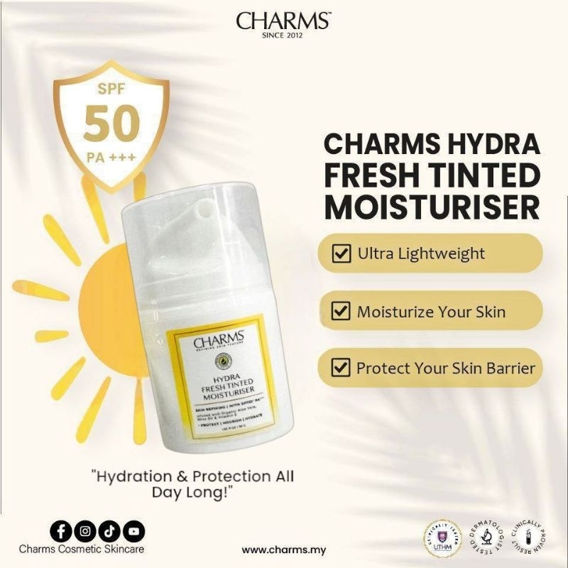 🔥HOT SALE ITEM 🔥, CHARMS HYDRA FRESH TINTED MOISTURISER SUNSCREEN WITH ...
