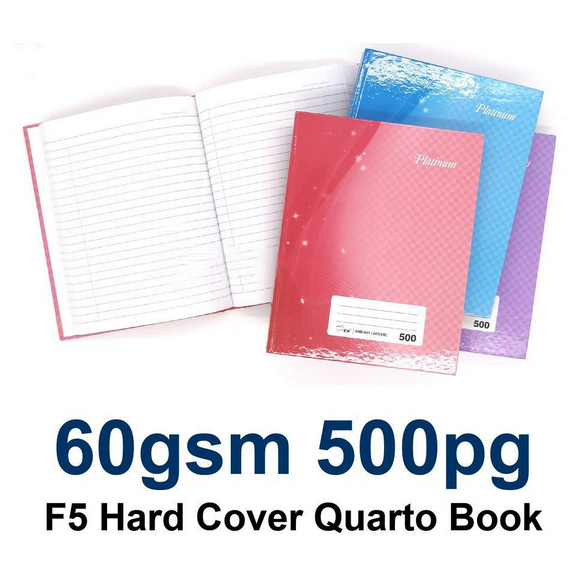 Quarto Book 500 Pages Platinum Uni Paper/Hardcover notebook/ 四开本 500 页 ...