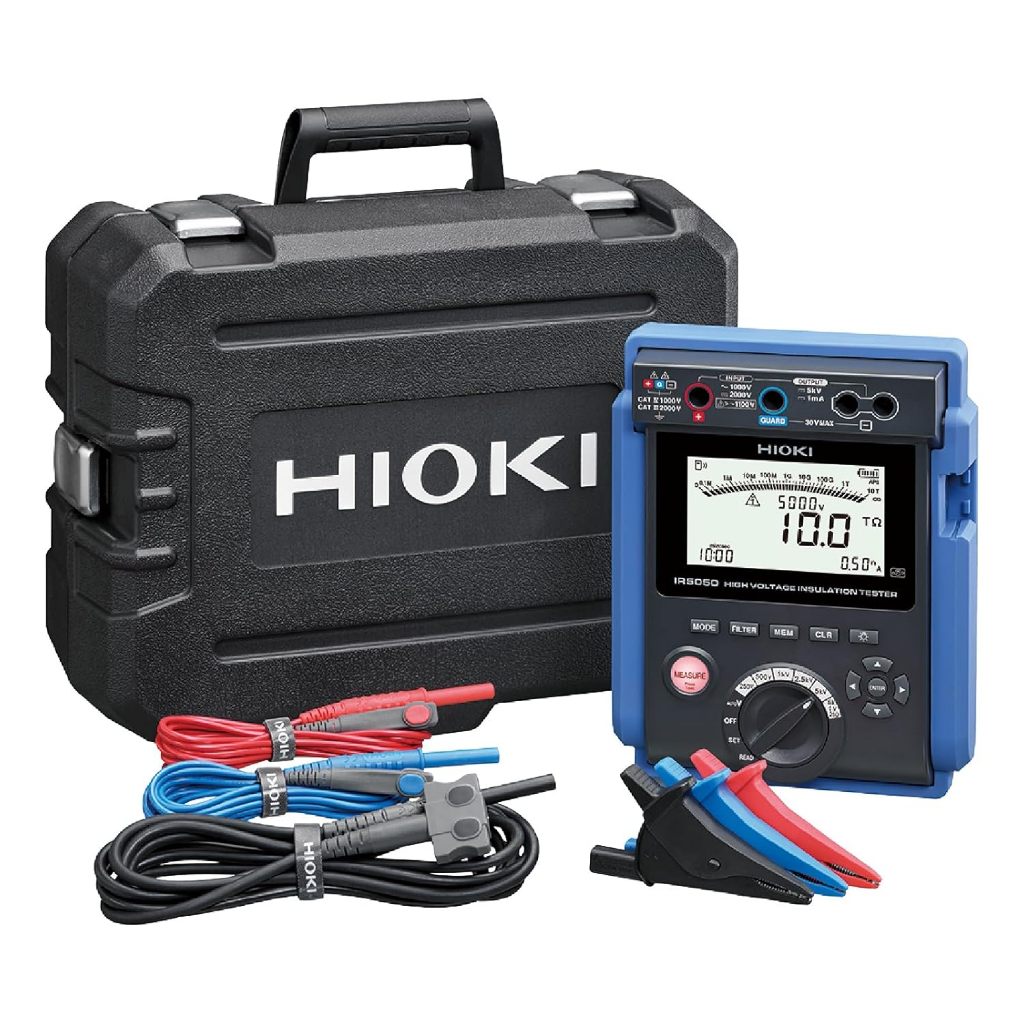 HIOKI IR5050 5kV Insulation Tester for Transformers & Motors | 10TΩ ...