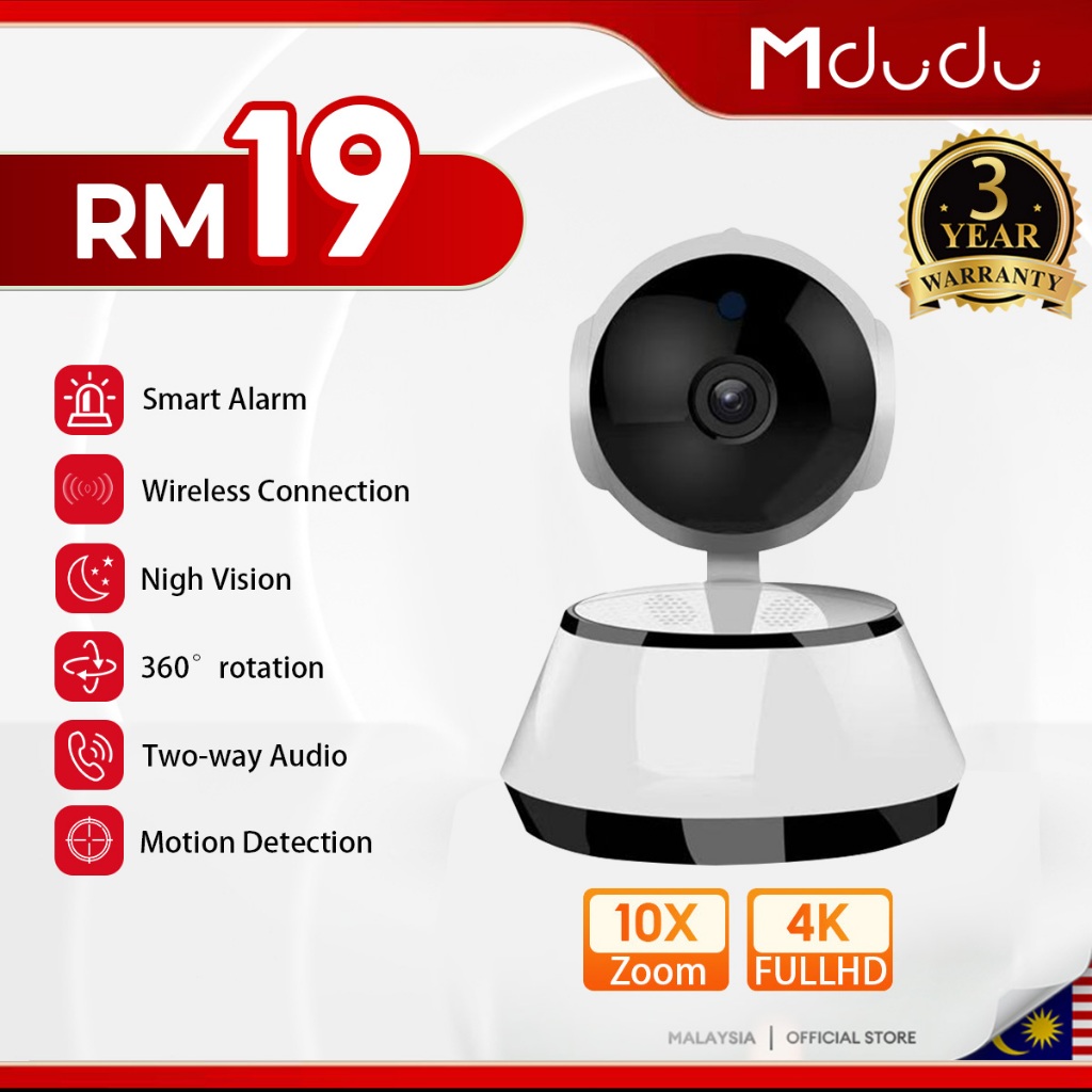 Mdudu FHD Wifi CCTV IP Camera Security Home V380 Pro 监控摄像头 | Shopee ...