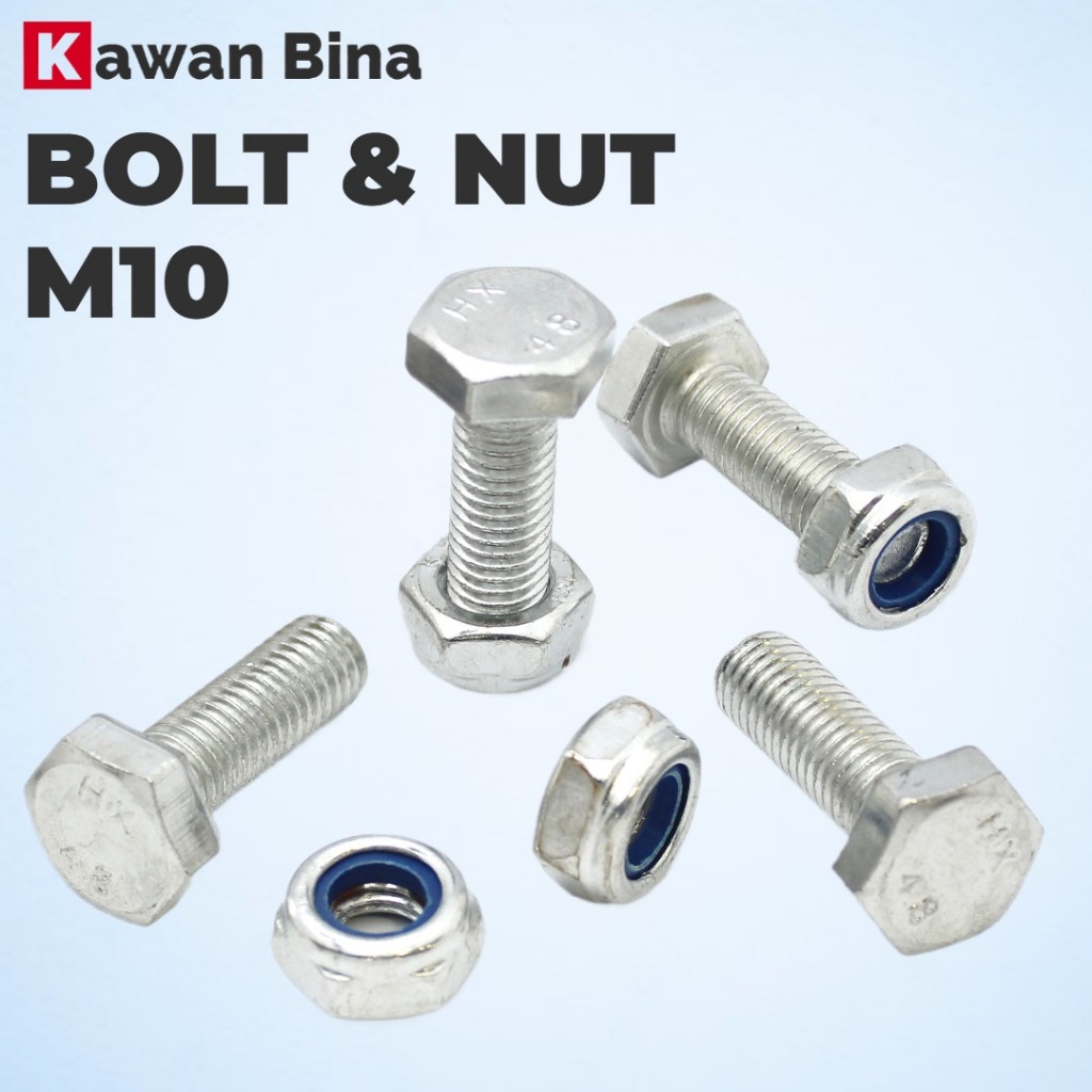 M10 Bolt Keluli Tahan Karat M10 Stainless Steel Bolt | Shopee Malaysia