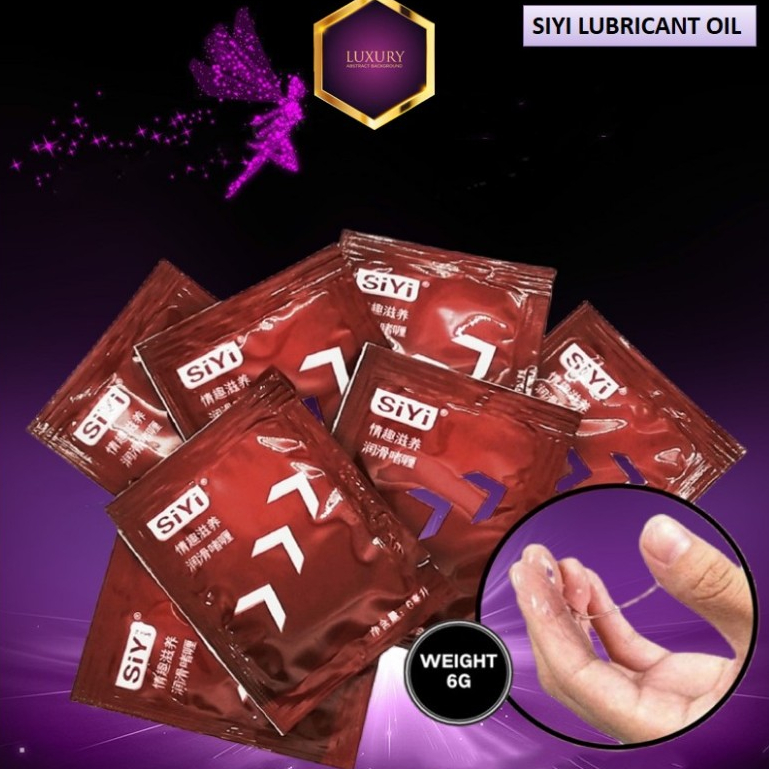 SIYI Jelly Minyak Seks 6g Personal Water Soluble Lubricant Oil Minyak ...