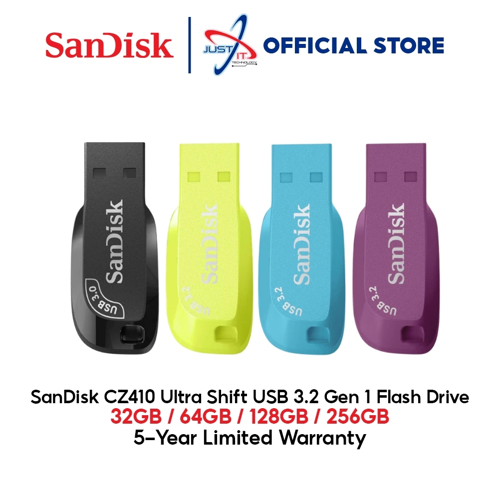 SANDISK Ultra Shift (CZ410) USB 3.0 Flash Drive-(32GB / 64GB / 128GB ...