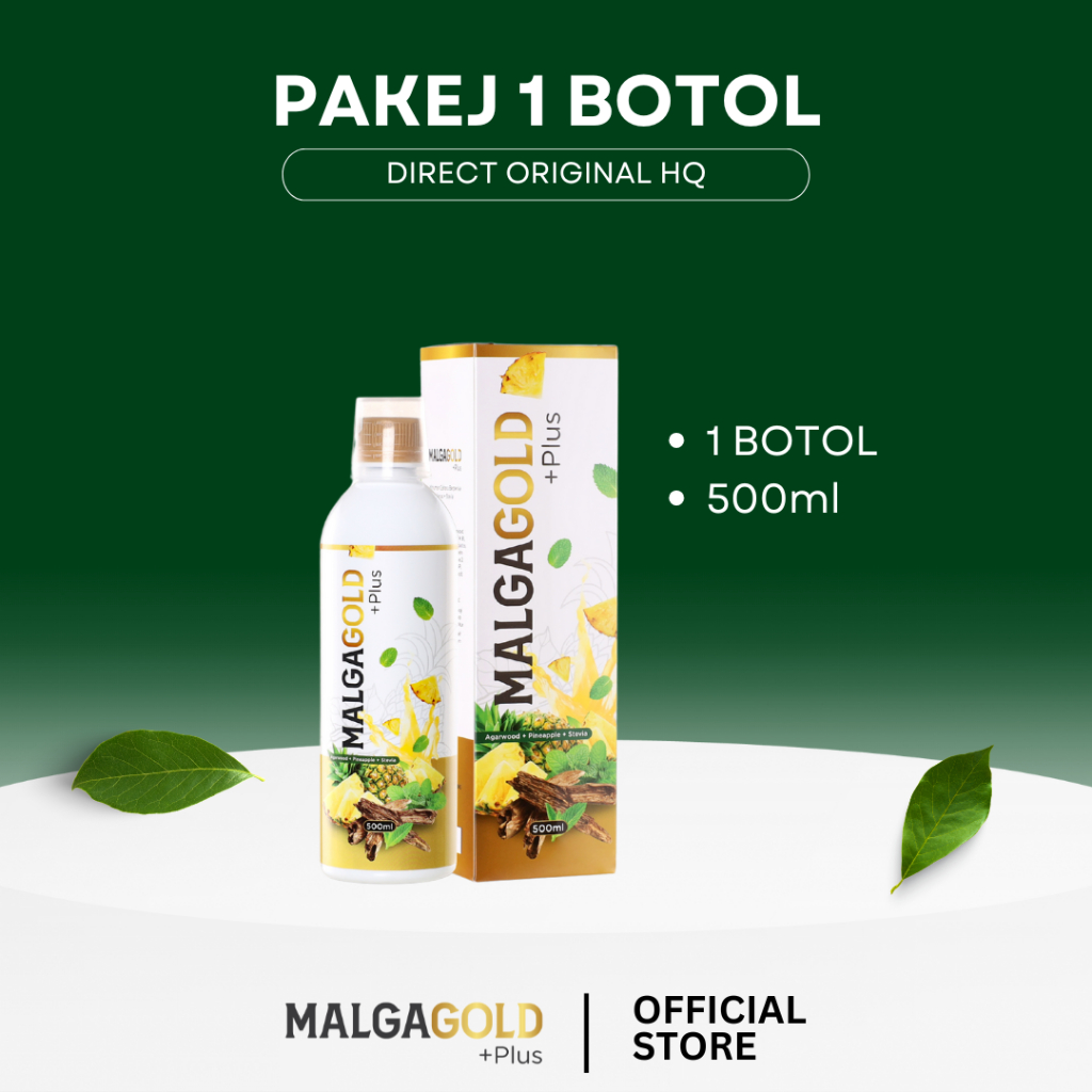 MALGAGOLD+ Pluss Minuman Botani Berperisa Gaharu | Pakej 1 Botol | Original HQ | Shopee Malaysia