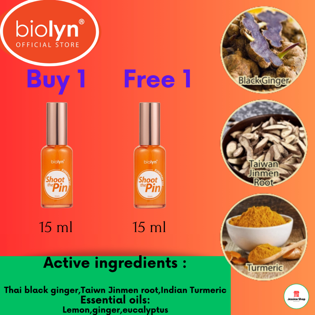 (Buy 1 free 1)BIOLYN RELAX LOTION 15ml (SHOOT THE PIN) | Shopee Malaysia