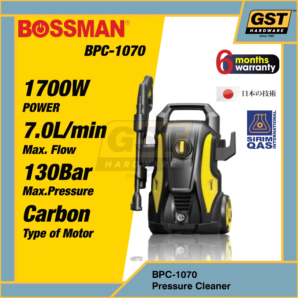 Bossman Water Jet High Pressure Water Jet Cleaner BPC18 / BPC1070 Water ...